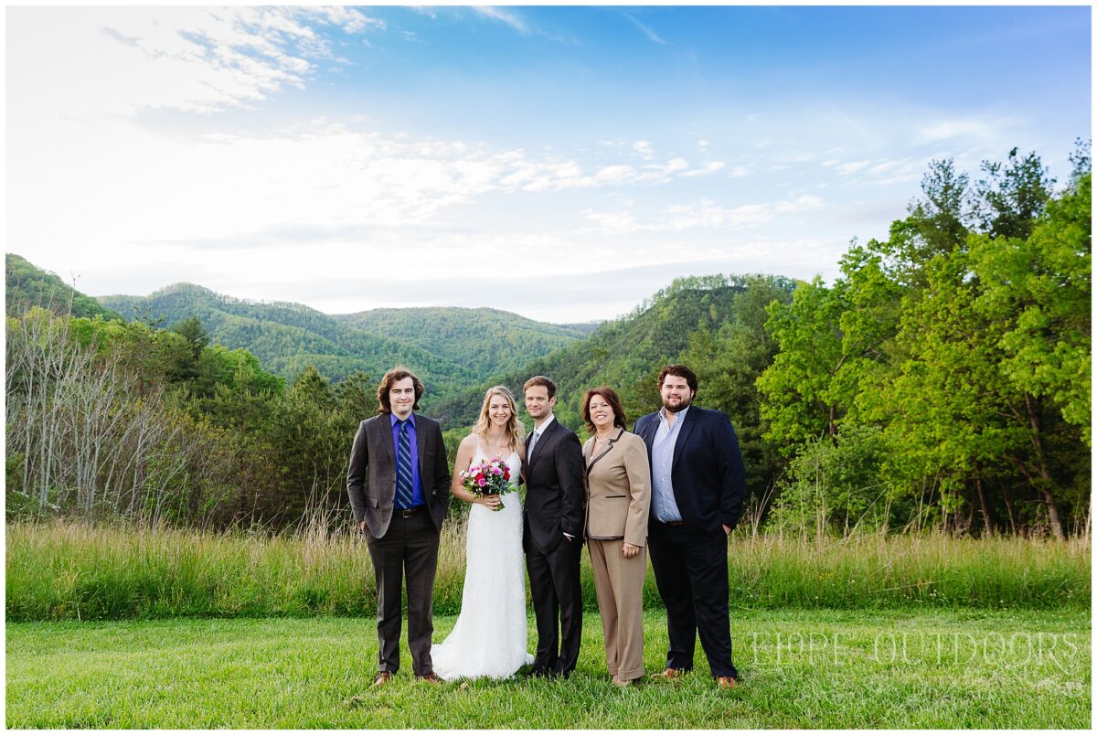 Elopement at Paint Rock Farm ~ Hot Springs NC ~ Elope Outdoors