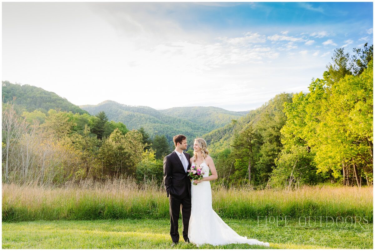 Elopement at Paint Rock Farm ~ Hot Springs NC ~ Elope Outdoors