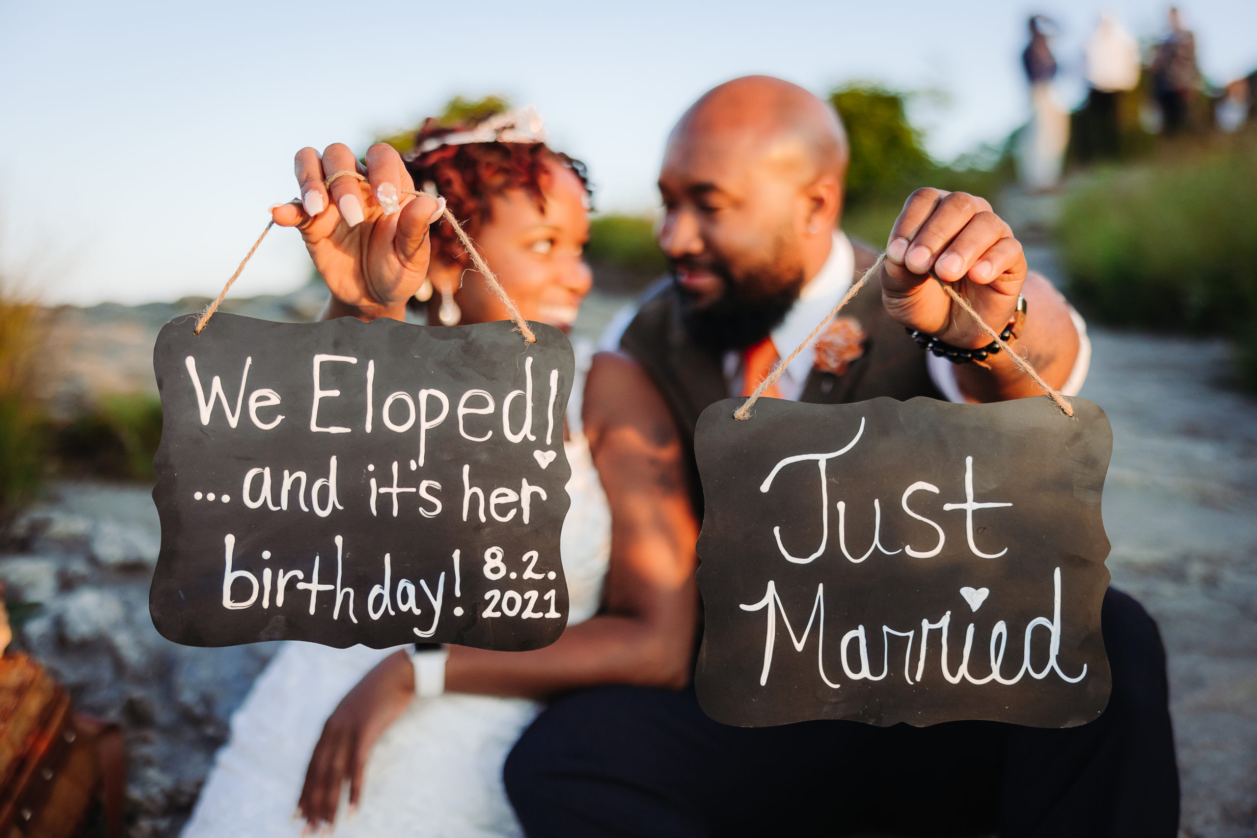 We Eloped Sign ~ Elope Outdoors