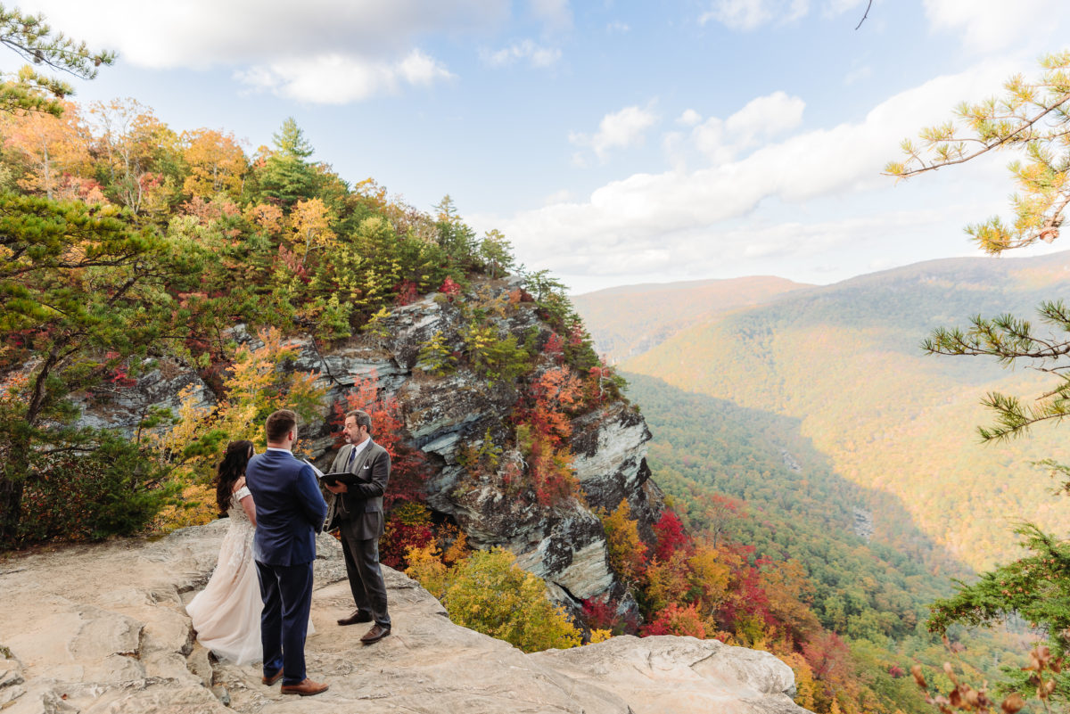 Sweet Fall Mountain Elopement with Amazing Foliage ~ Elope Outdoors
