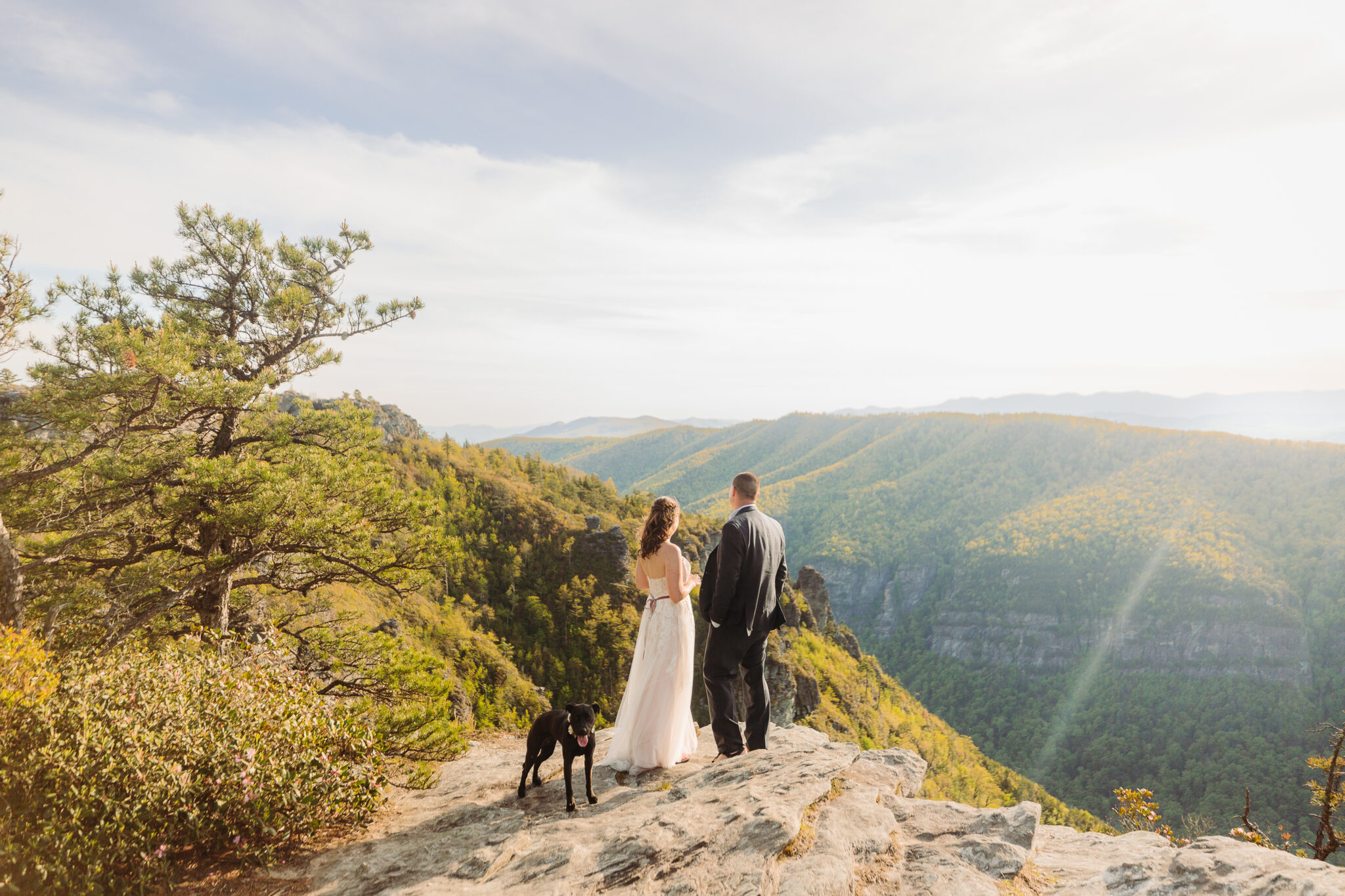 Eloping Atop Nature's Crown in Linville Wilderness ~ Elope Outdoors