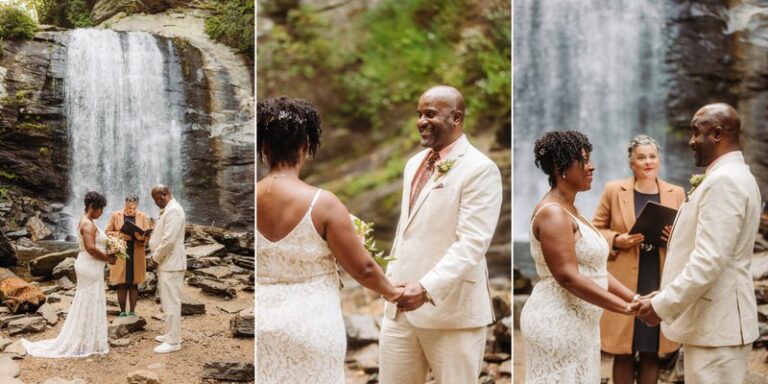 A Romantic Waterfall Elopement at Looking Glass Falls ~ Elope Outdoors